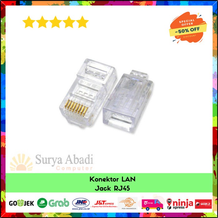 Jual Jack RJ45 Murah - Konektor LAN - OEM Modulator Network Connector ...