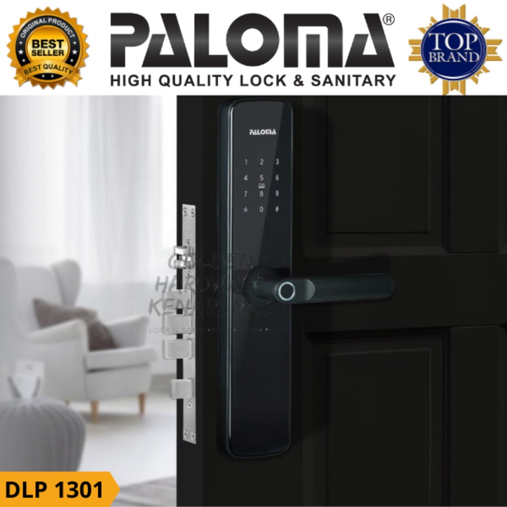 Jual PALOMA DLP 1301 DIGITAL SMART LOCK HOME KUNCI PINTU DOOR HANDLE ...