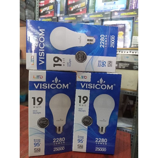 Jual Visicom LED bulb 19 watt putih - lampu LED 19 watt 2090 lumen | Shopee Indonesia