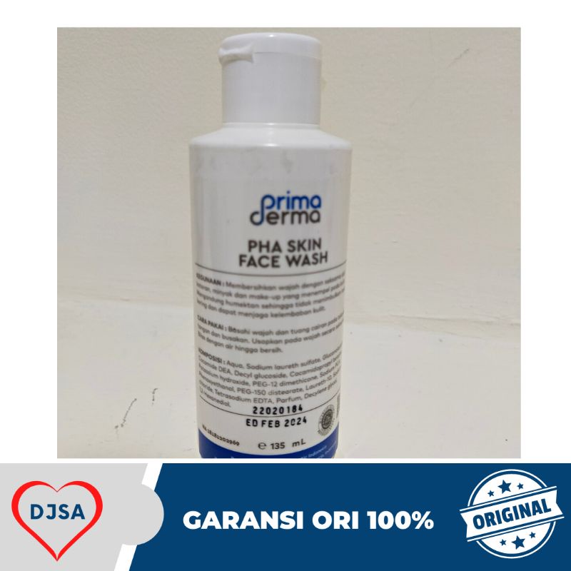 Jual PRIMA DERMA PHA SKIN FACE WASH SABUN MUKA KULIT KERING / SENSITIF BOTOL 135ML | Shopee ...