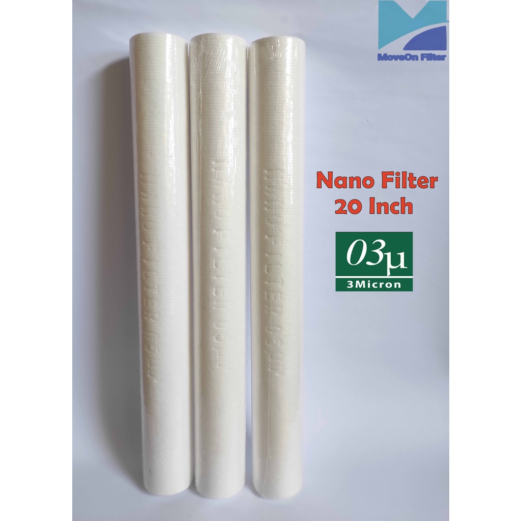 Jual Nano Filter 20 in 0.3 Micron / Catridge Sediment Spun / Filter Air ...