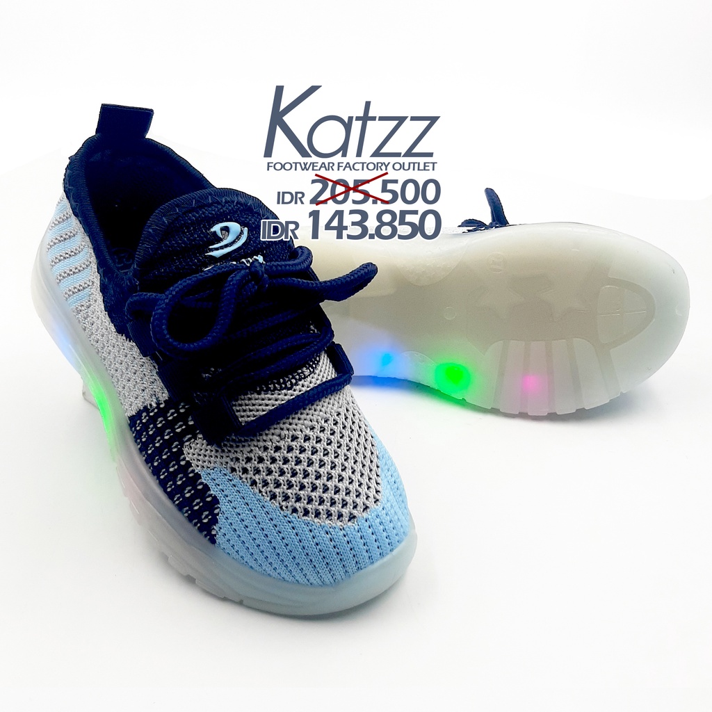 Jual Katzz - Sepatu Sneakers Anak Casual / Sepatu LED Anak Unisex ...