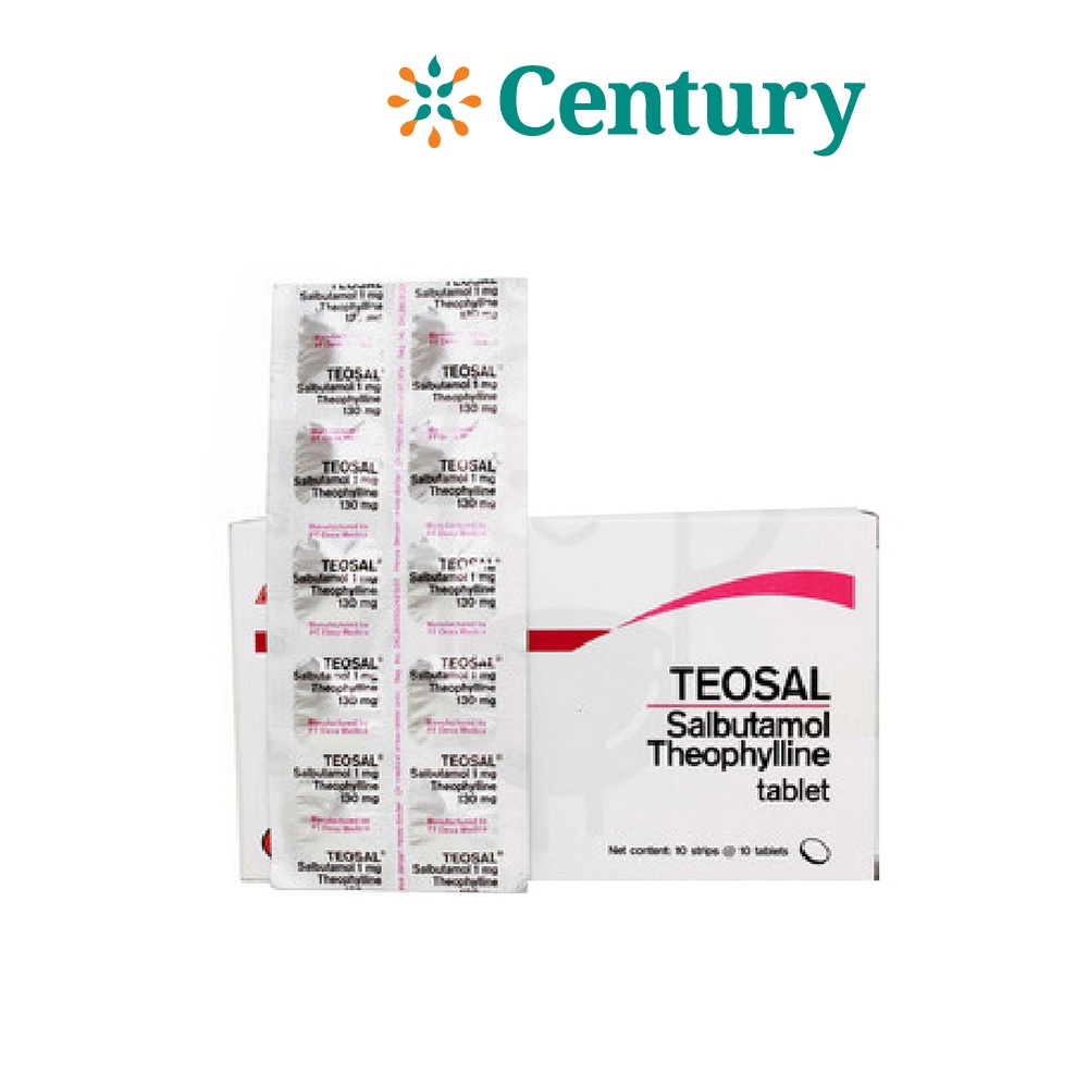 Jual TEOSAL 1 STRIP ISI 10 TABLET / OBAT ASMA / OBAT SESAK - 7c2b ...