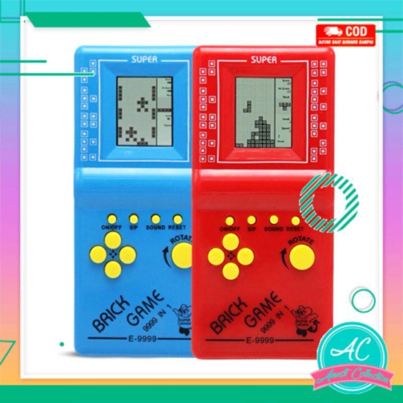 Jual Game konsol gameboy Game bot mainan tetris jadul anak brick ...