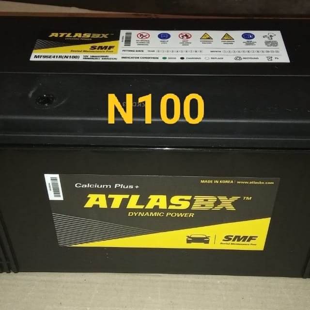 Jual Aki Mobil Atlas MF N100/MF95E41R 12V100AH | Shopee Indonesia