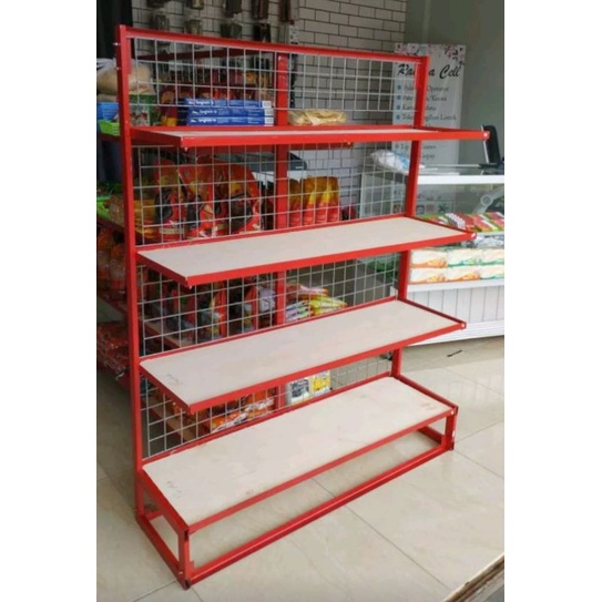 Jual Rak gondola single rak minimarket rak display toko | Shopee Indonesia
