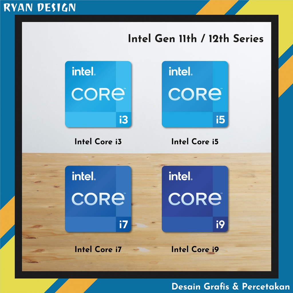 Jual Sticker Logo Intel Core i3 i5 i7 Gen 11 Gen 12 Sticker Nvidia Geforce RTX GTX Intel Iris Xe ...