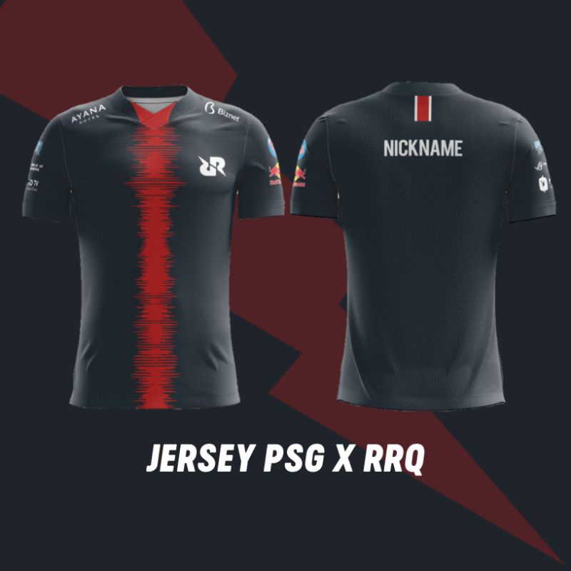Jual JERSEY PSG X RRQ Terbaru Kaos Mobile Legends ML FreeFire FF PUBG ...