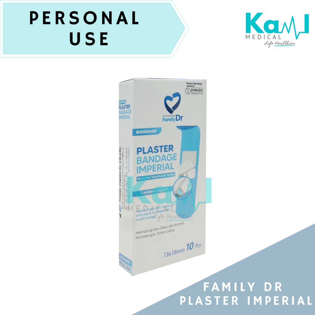 Jual Family Dr Plaster Imperial Bandages / Plaster FDR Biru (Isi 10 Pcs ...