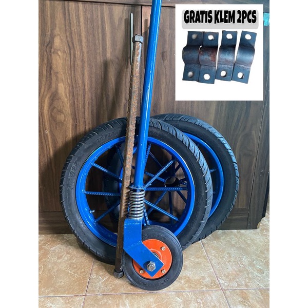 Jual RODA GEROBAK FULSET RING 14 [bonus penjepit 2pcs] | Shopee Indonesia