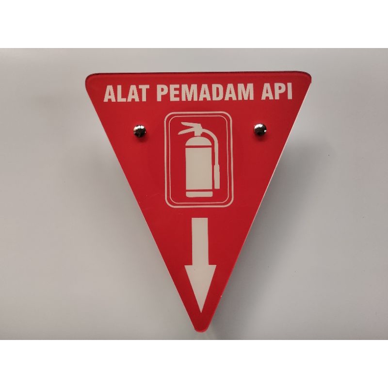 Jual Akrilik Segitiga Petunjuk APAR (Alat Pemadam Api Ringan) | Shopee Indonesia