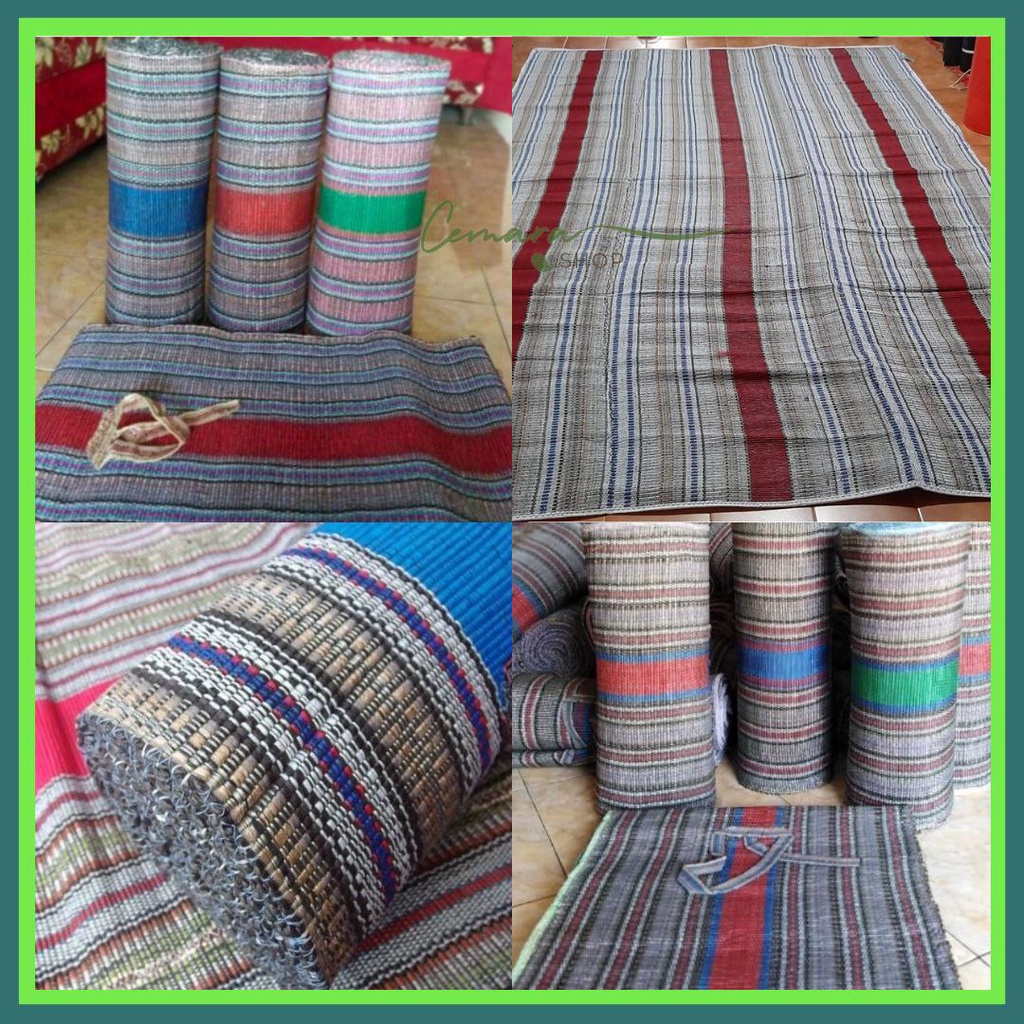 Jual Tikar Anyam Lipat 2 x 3 Meter TANPASAMBUNGAN- Tikar Lipat Gulung ...