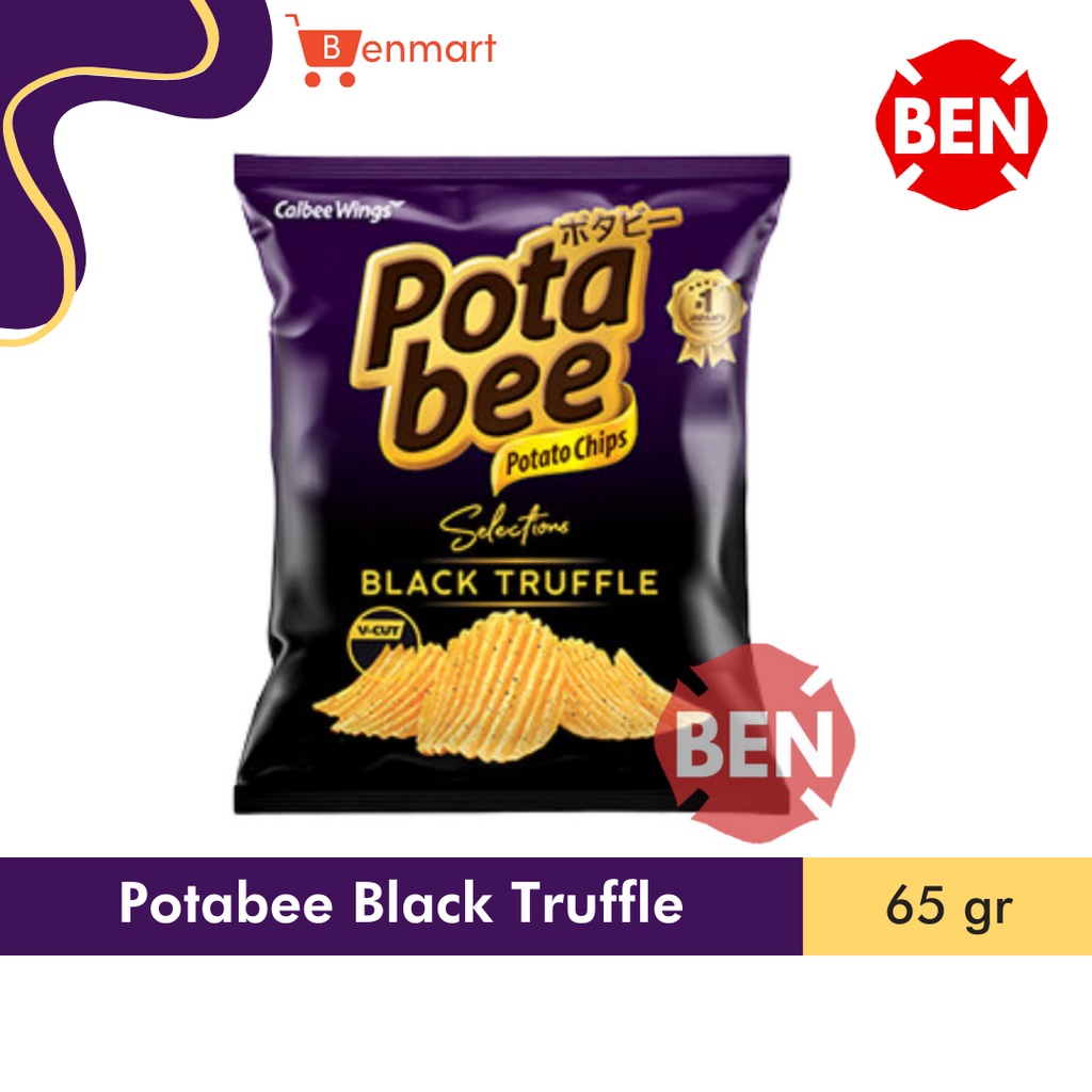 Jual Potabee BLACK TRUFFLE 65g 65gr 65 g g Potato Chips Selection Besar ...