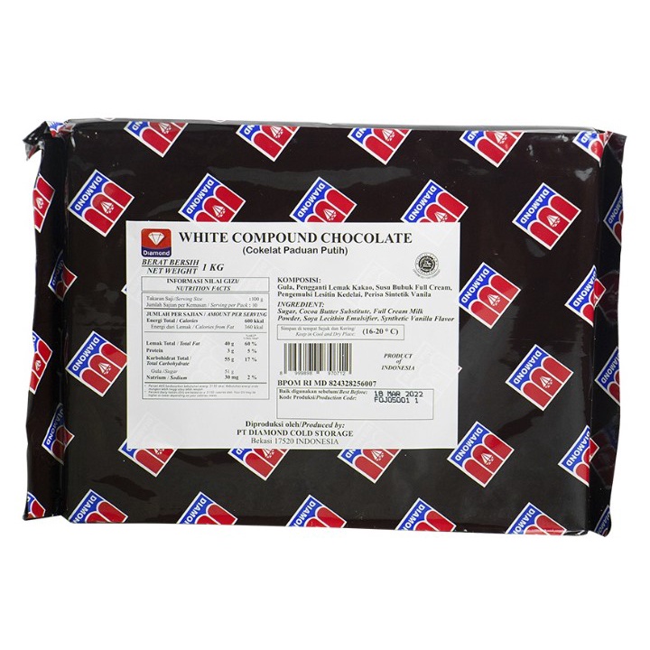 Jual white chocolate compound diamond 1 Kg | Shopee Indonesia
