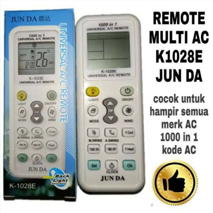 Jual Remote AC Multi Joker Remote Universal + Bracket / Dudukan Harga ...
