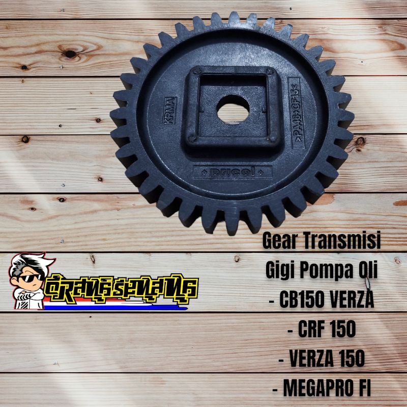 Jual gigi pompa oli gear transmisi cb150 verza crf 150 mega pro fi KRM original | Shopee Indonesia