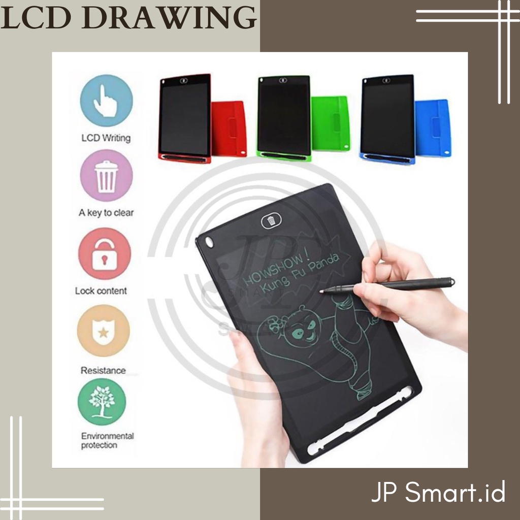 Jual LCD Drawing Writing Tablet 8,5" Mainan Anak Dewasa Tab Papan Tulis ...
