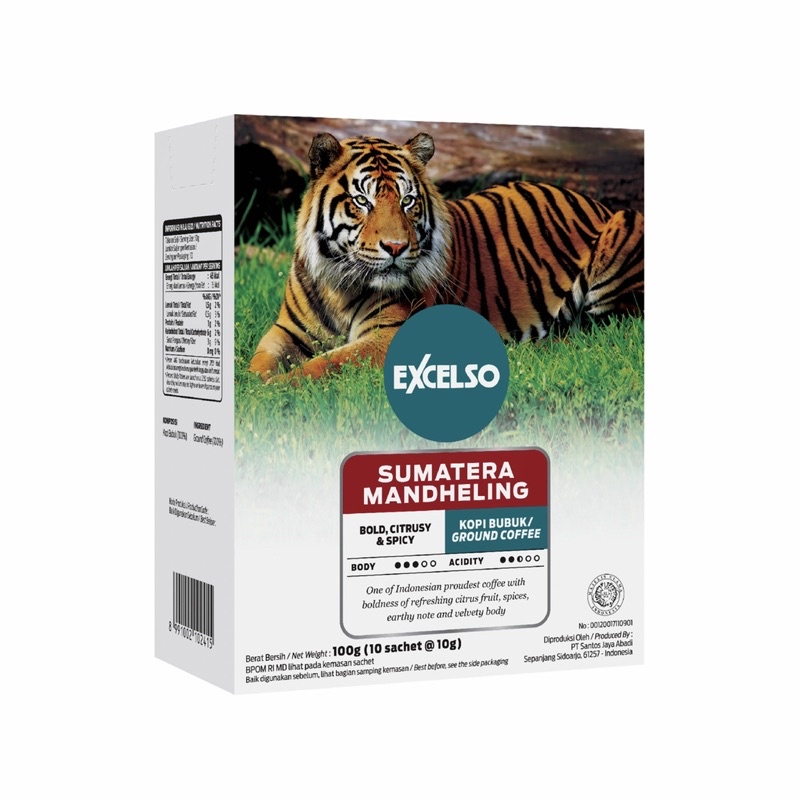 Jual Excelso Kopi Single Serving Sumatera Mandheling - Folding Box ...