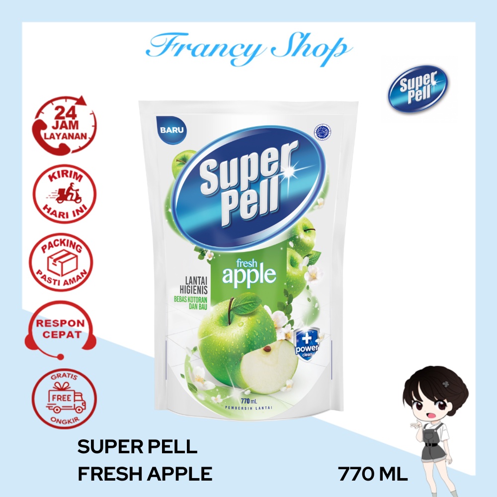 Jual Super Pell Pembersih Lantai Aroma Strawberry Lemon Ginger Fresh ...