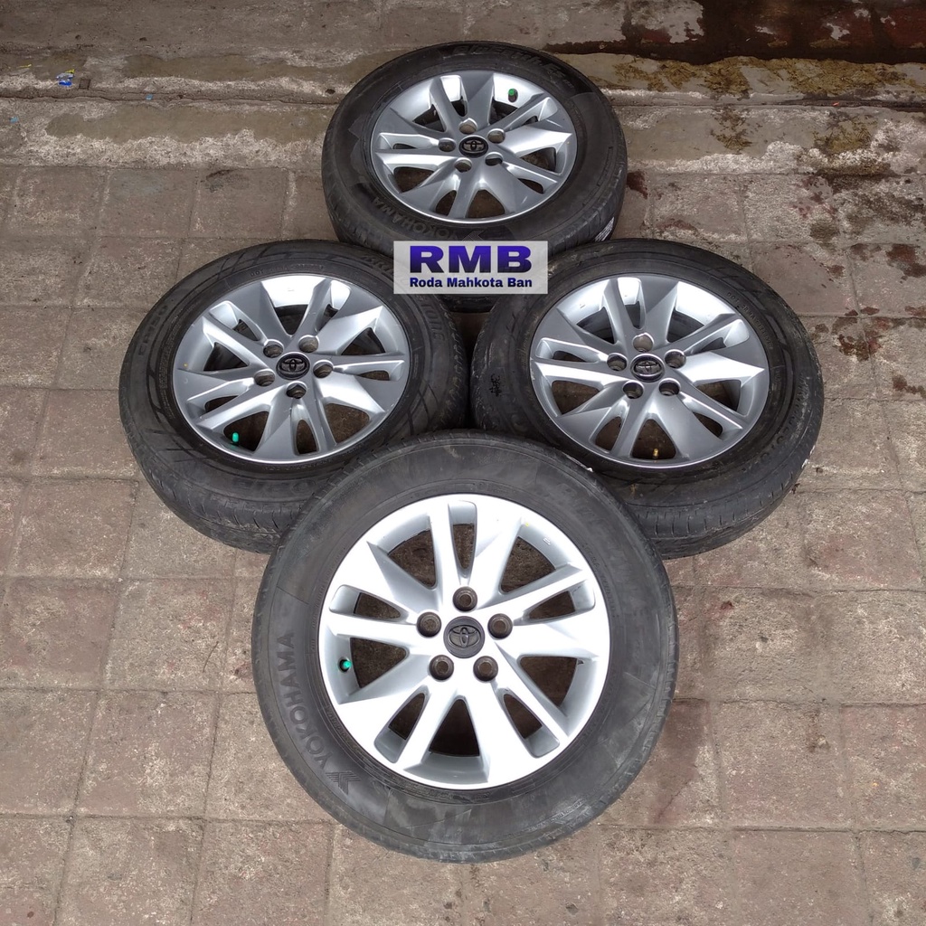 Jual VELG MOBIL ORIGINAL COPOTAN INOVA REBOUND RING 16 + BAN 205 65 R15 ...
