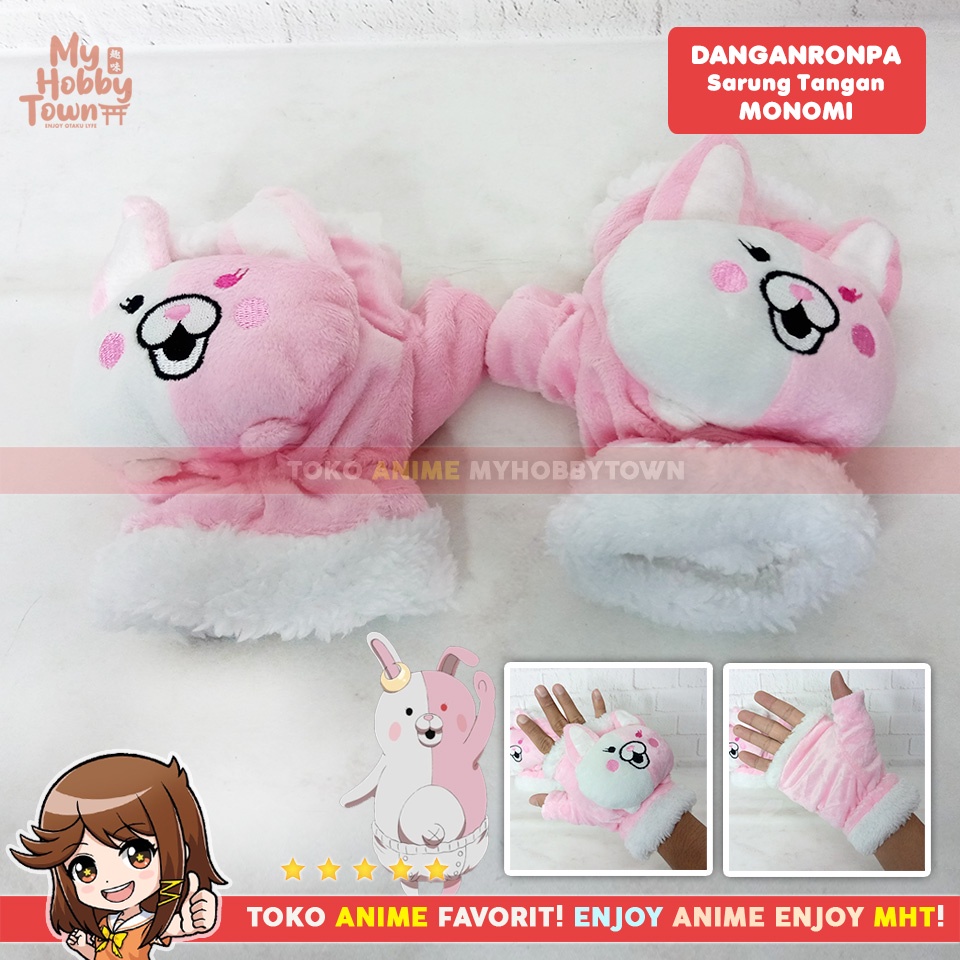 Jual Sarung Tangan Anime Danganronpa Monomi Pink Rabbit Usagi Kawaii ...