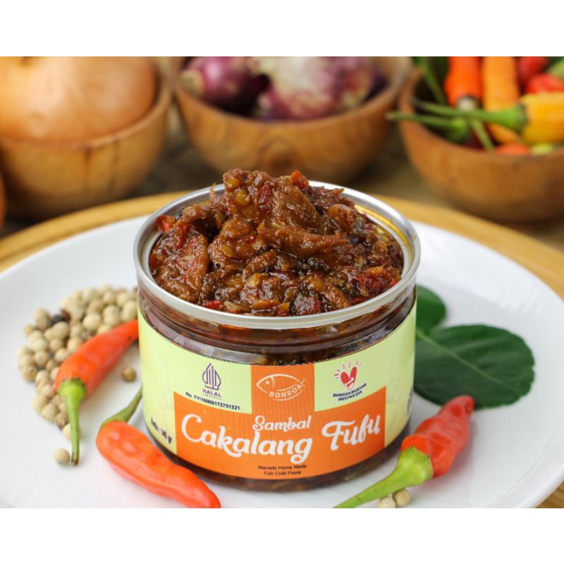 Jual Sambal Cakalang asap / Cakalang Fufu Manado, Cakalang pampis pedas manis 140 gram | Shopee ...