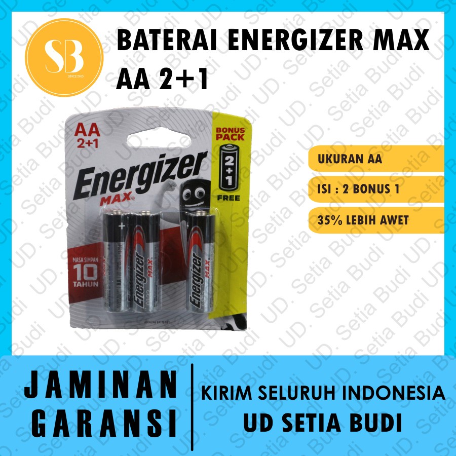 Jual Baterai Energizer MAX AA 2+1 PCS | Shopee Indonesia