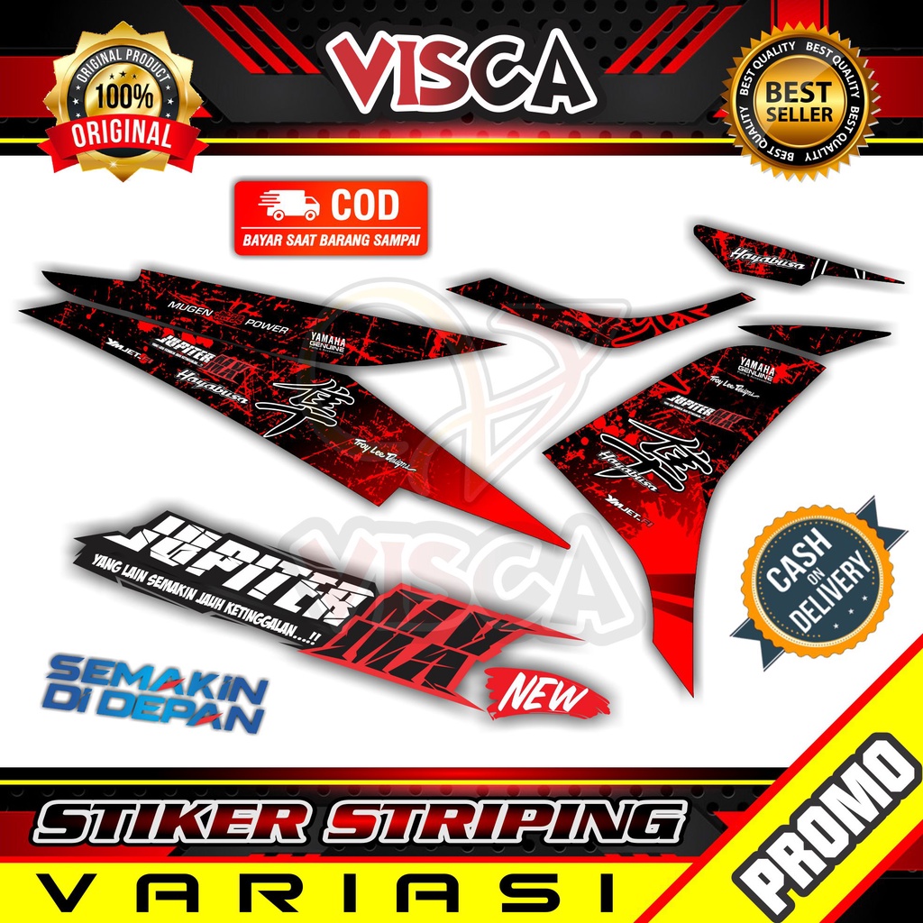 Jual Stiker Striping Jupiter MX New 135 Variasi Hayabusa | Shopee Indonesia