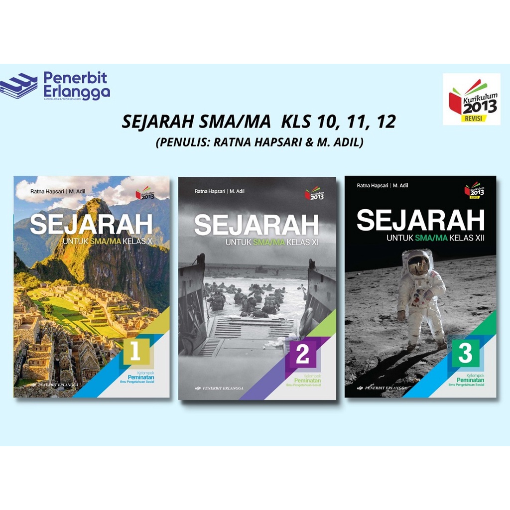 Jual [Erlangga Official] Sejarah Untuk Sma/Ma Kelas 10 11 12 K13n Peminatan | Shopee Indonesia