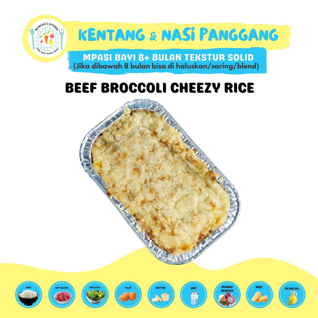Jual BEEF BROCCOLI CHEEZY RICE (CATERING MAKANAN BAYI & BALITA MPASI ...