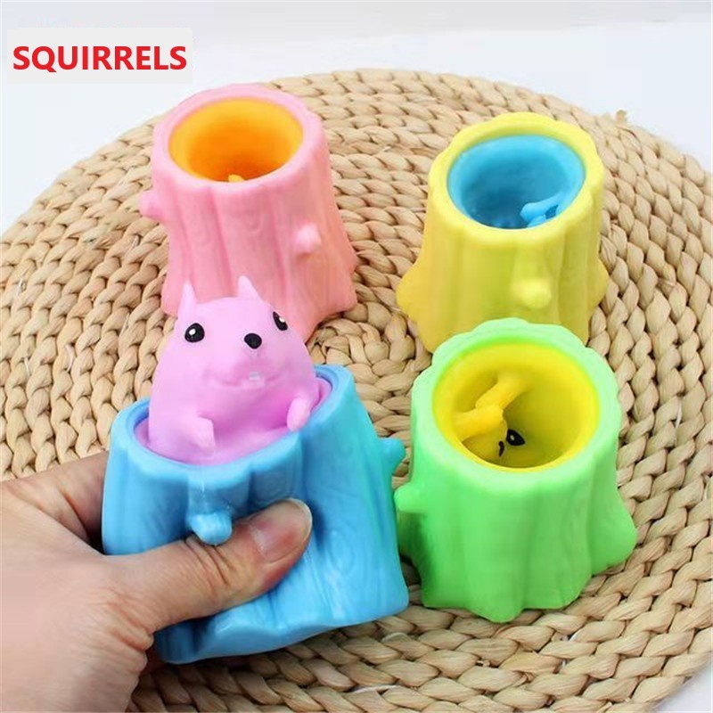 Jual Mainan Squishy Tupai Karet / POP UP Tupai Karet Silikon Squeeze ...