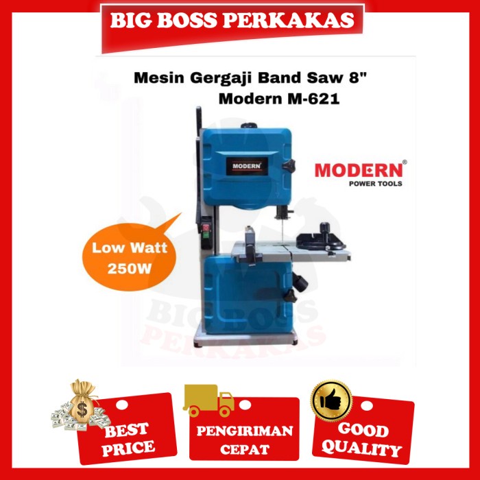 Jual Bandsaw Modern M-621 Band Saw 8 Inch Bandsaw Gergaji Kayu Listrik ...