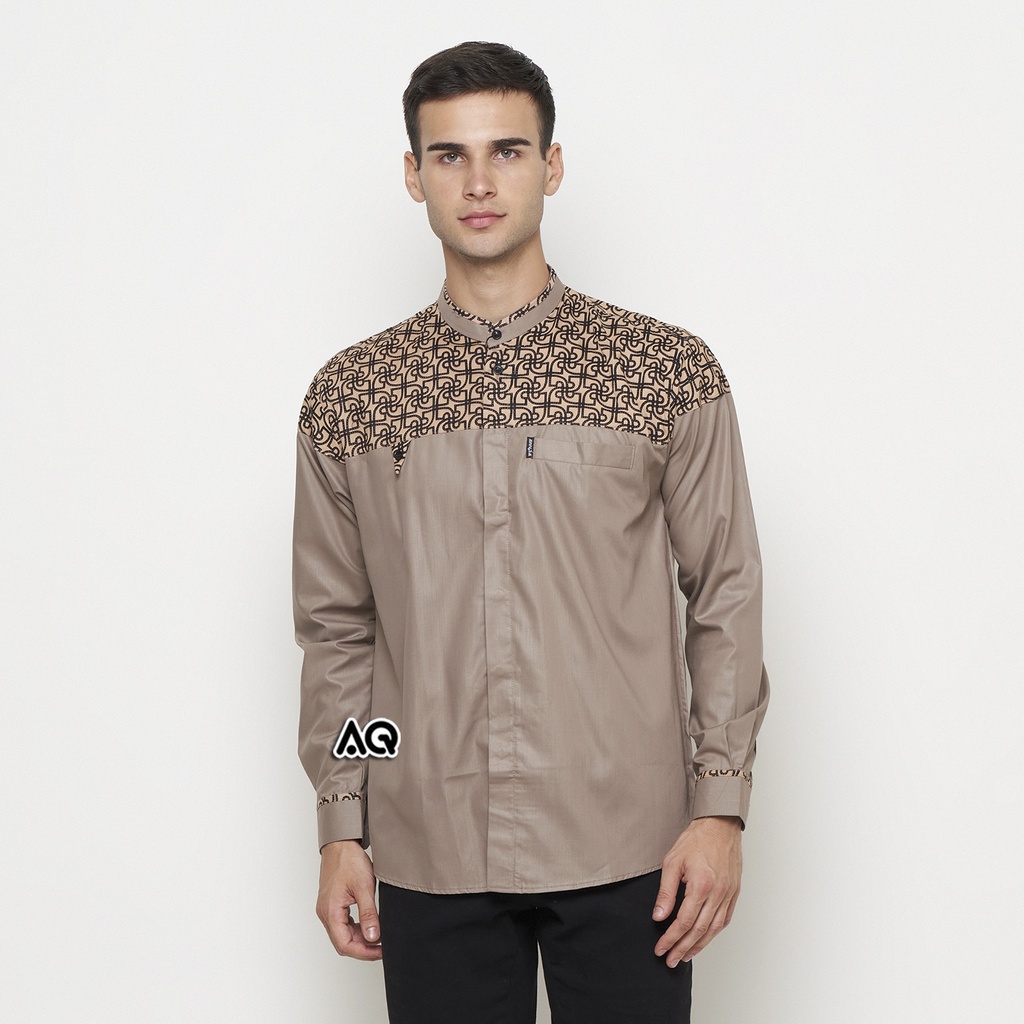 Jual Baju Koko Pria Lengan Panjang Motif Batik Bima | Shopee Indonesia