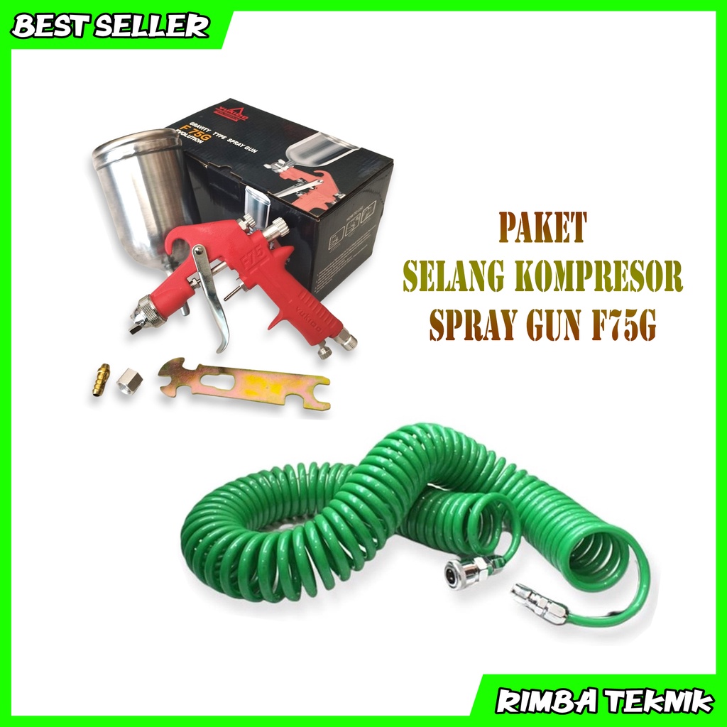 Jual Paket Spray Gun F75G Yukido Spet Cat Semprot Tabung Atas Plus ...