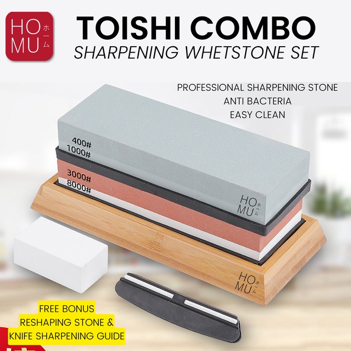 Jual HOMU TOISHI COMBO 6 PCS SET PENGASAH PISAU WHETSTONE KNIFE ...
