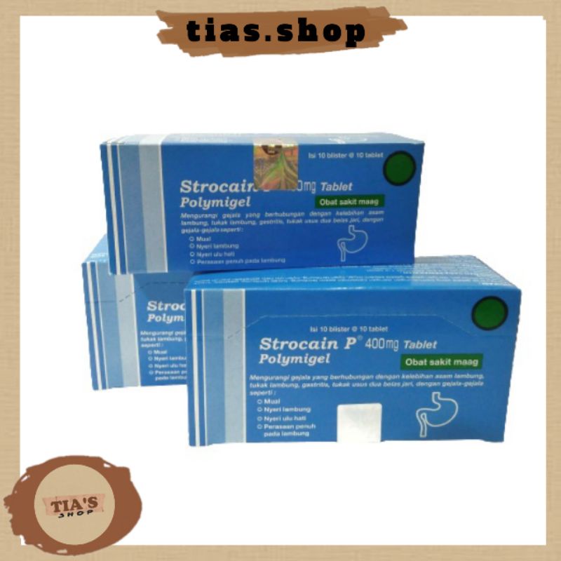 Jual Strocain P 400mg (Obat Sakit Maag) | Shopee Indonesia