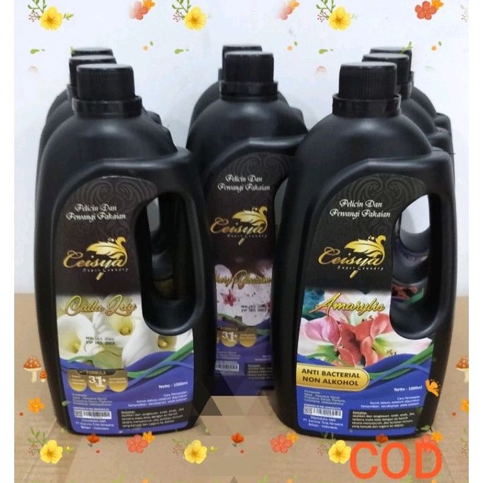 Jual Pelicin Pewangi Pakaian laundry Ceisya Super Laundry 1L Pengharum ...