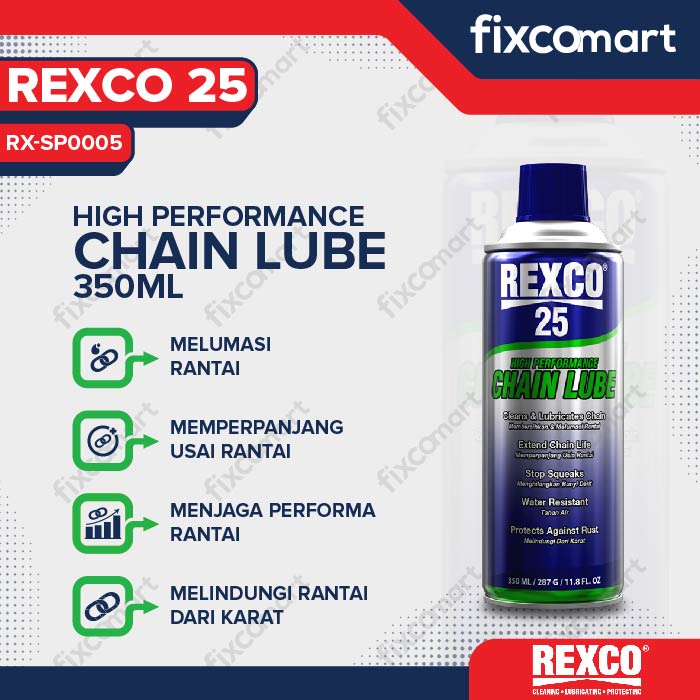 Jual Rexco 25 Pelumas Rantai/ Chain Lube / Rexco 25 - 350 Ml | Shopee ...