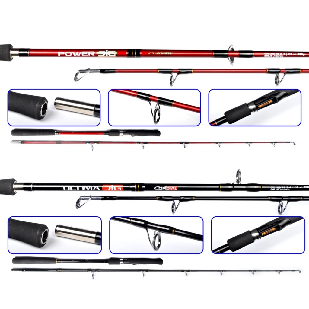 Jual Joran Cordial POWER JIG dan ULTIMA JIG | Full Solid | Jingging Rod ...
