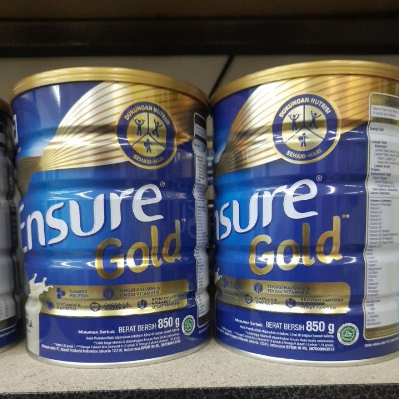 Jual ENSURE GOLD 800/850GR COKLAT/VANILA | Shopee Indonesia