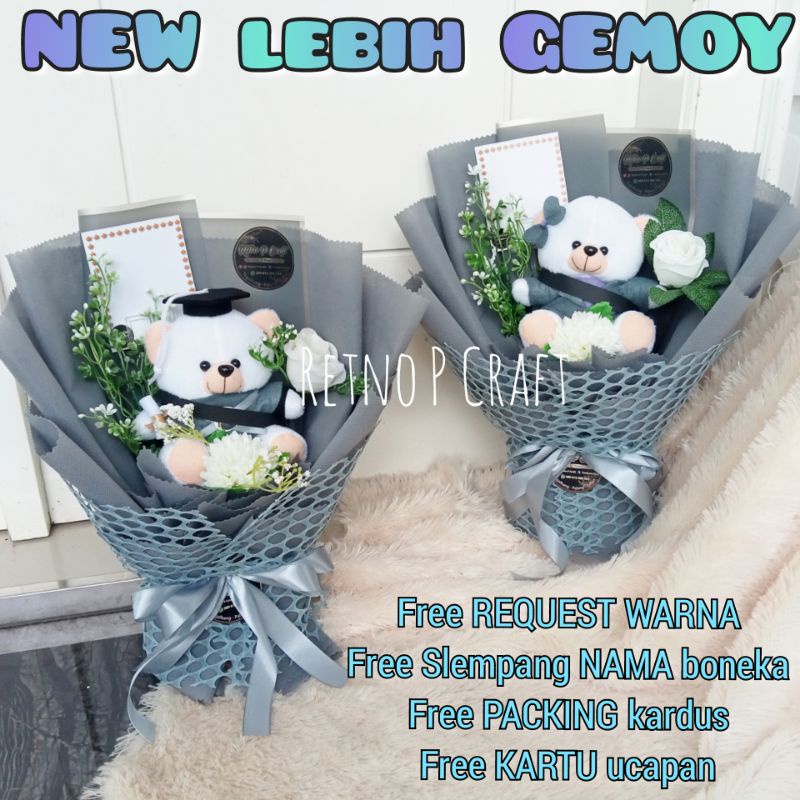 Jual RETNO P CRAFT buket bunga wisuda / kado wisuda murah / buket bunga ...