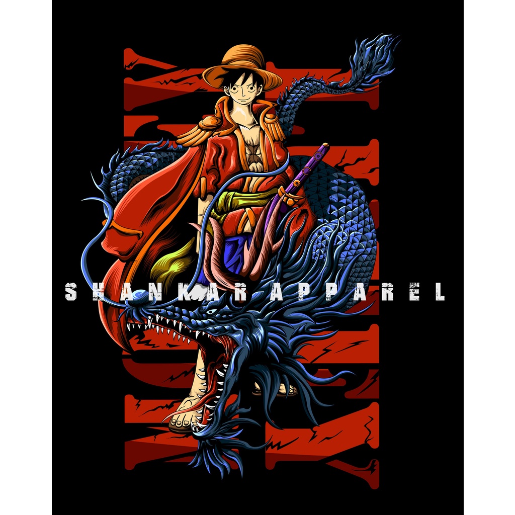 Jual Stiker One Piece Luffy and Blue Dragon | Shopee Indonesia