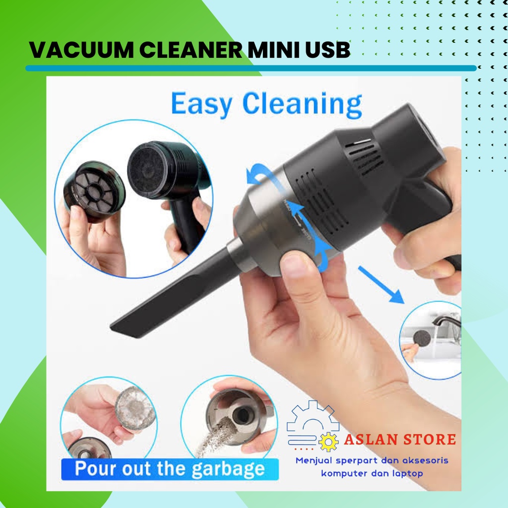 Jual Vacuum Vacum Cleaner Portable USB Mini multifungsi Computer Dust ...
