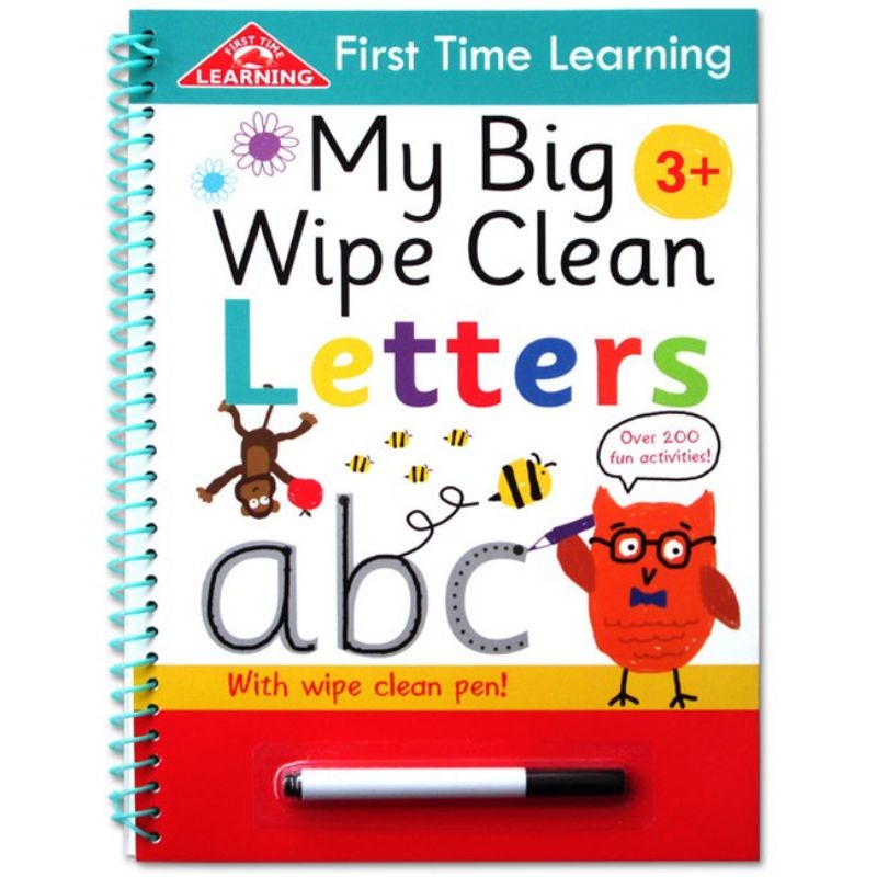 Jual Buku Belajar Menulis Huruf Anak Murah / My Big Wipe Clean Letters ...