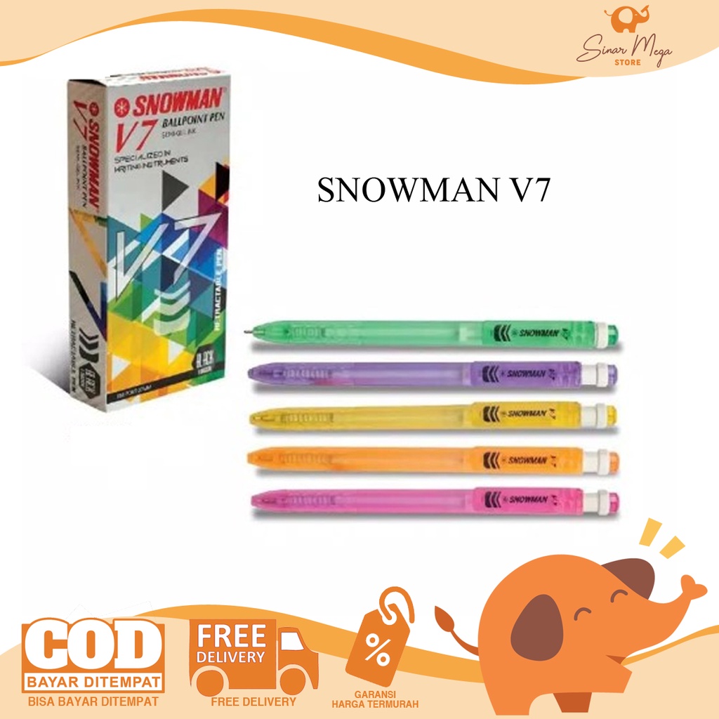 Jual Snowman Pulpen Pena V7 Unik Murah | Shopee Indonesia