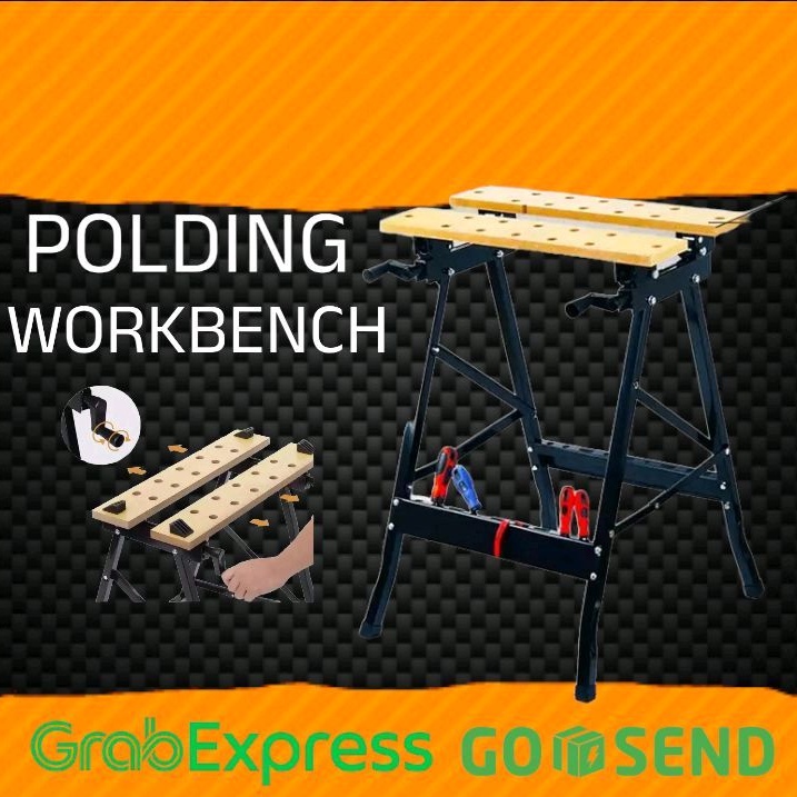 Jual WORK BENCH/MEJA KERJA LIPAT/MEJA KERJA TUKANG PORTABLE | Shopee ...