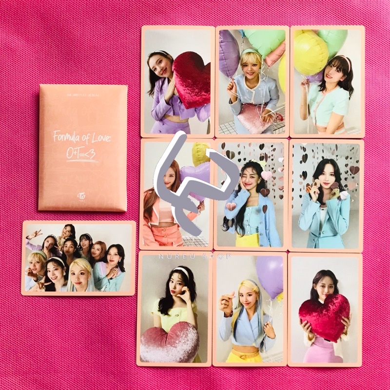 Jual TWICE - Formula of Love PO Benefit Photocard Set (Full of Love ver) | Shopee Indonesia