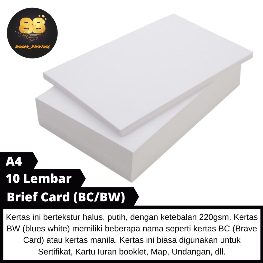 Jual [10] Kertas Brief Card / Kertas Undangan Pernikahan Kartu Ucapan ...
