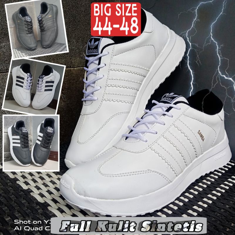 Jual Sepatu Olahraga Putih Jumbo Ukuran Besar Pria Wanita Big Size 44 ...