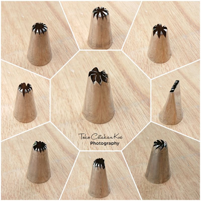 Jual Cetakan Kue Semprit Spuit Butter Cream Spuit Besar Non Topi Aneka ...